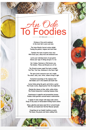 An Ode to Foodie | Sikiladi
